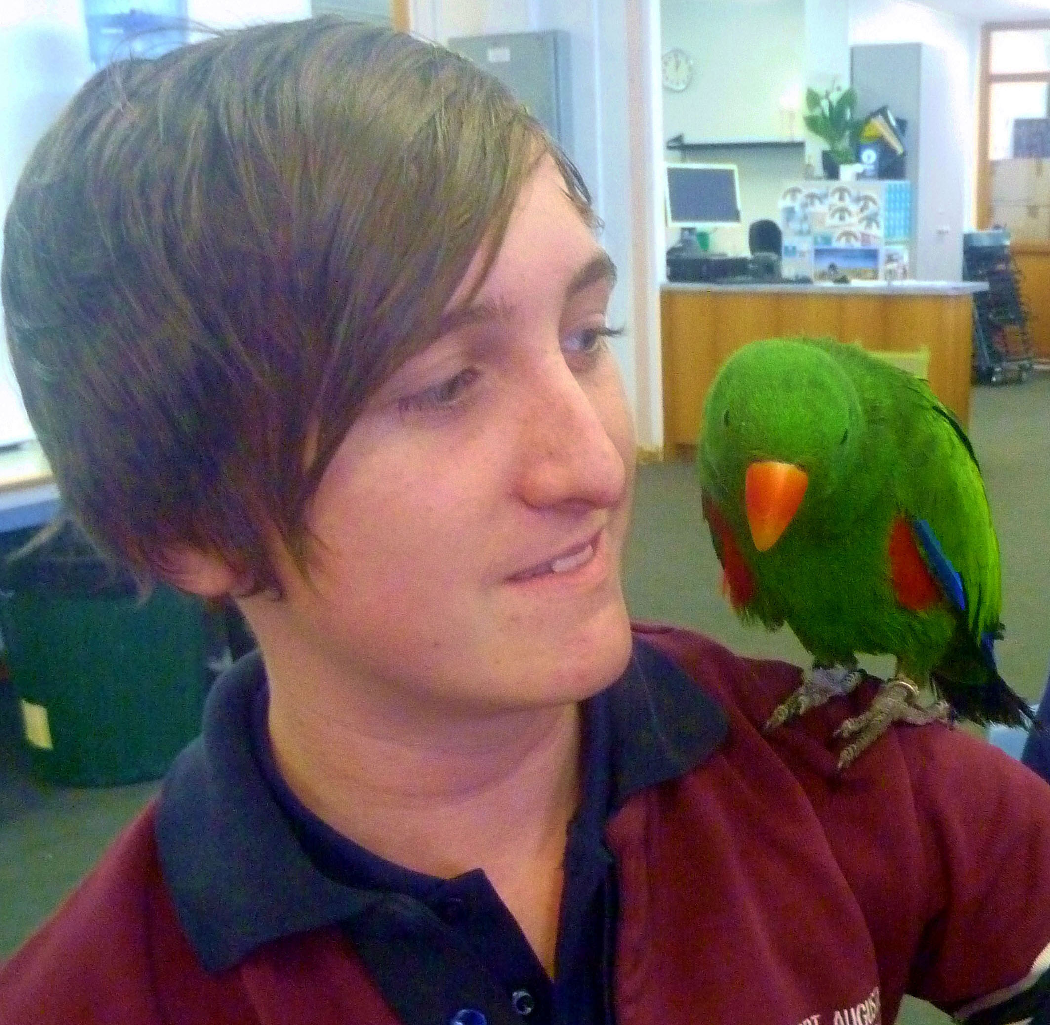 Axel and parrot | Youth Engagement Strategy